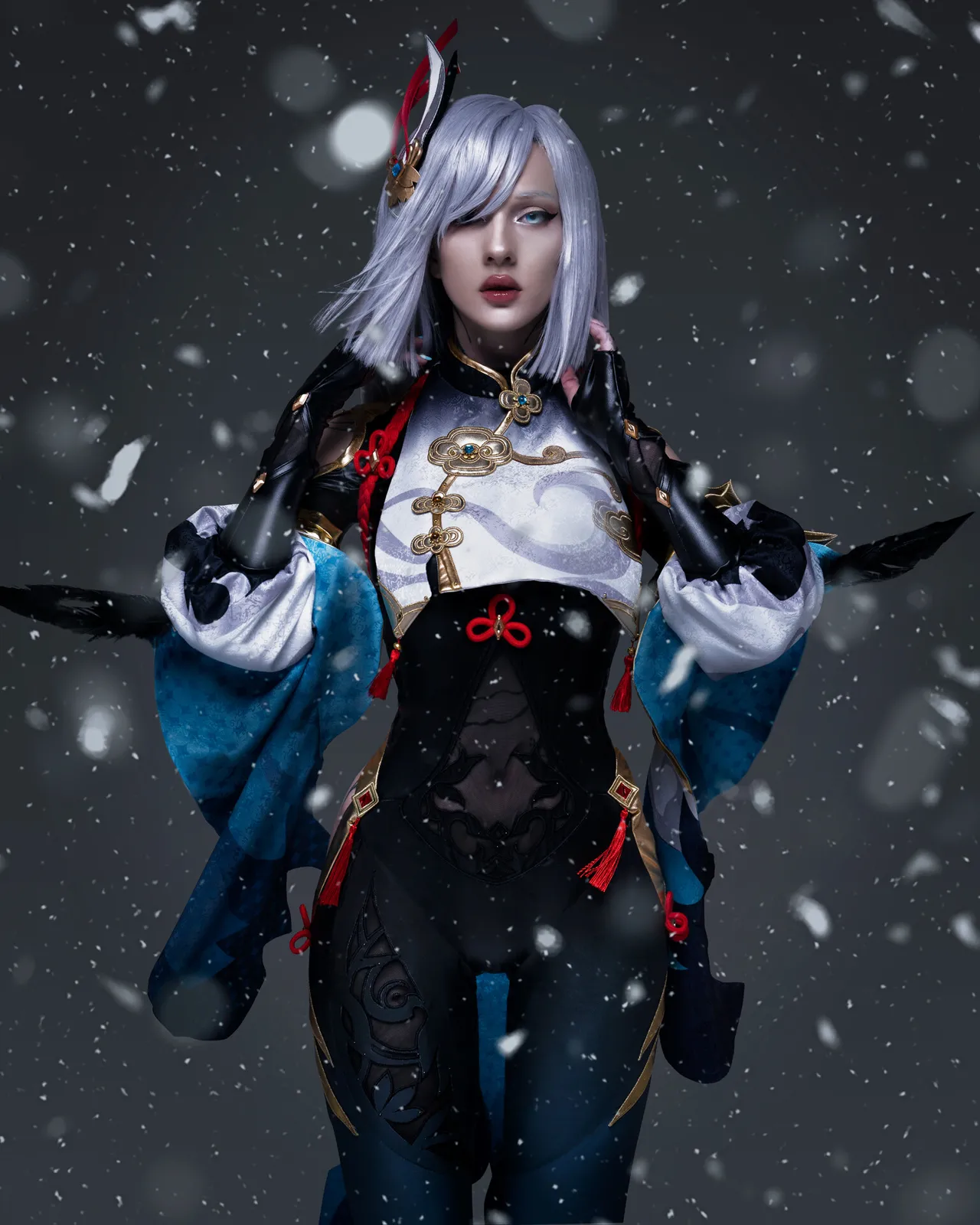 Alin ma／Xenon - Shenhe (Casual／Shibari) - AICOMIC-爱漫画